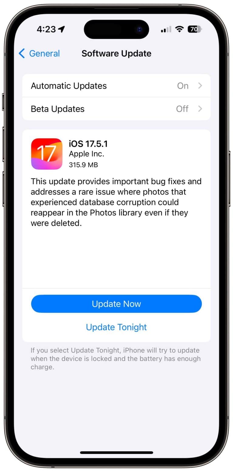 أبل تعمل على إصلاح خطأ ظهور الصور المحذوفة في تحديث iOS 17.5.1 - مجلة عالم التكنولوجيا